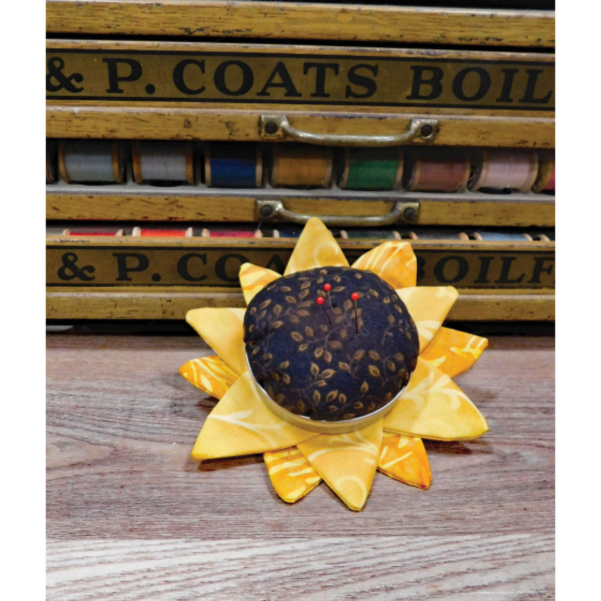 Sunflower Pincushion PDF Pattern – Cut Loose Press™