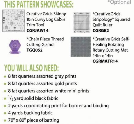 Silver and Gold PDF Pattern – Cut Loose Press™