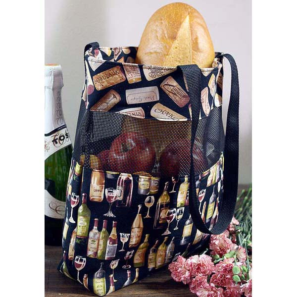 Vinyl Mesh Market Bag PDF Pattern – Cut Loose Press™